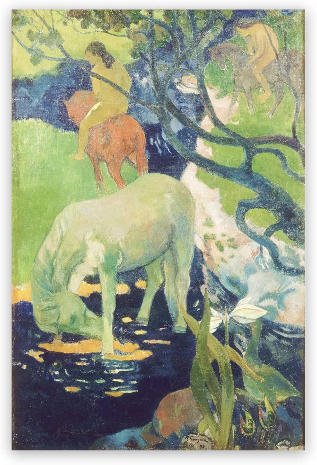 Asdg12s poster Paul-Gauguin-Art-Prints---The-White-Horse-Poster ...