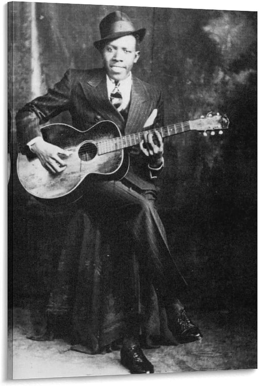 Asdg12s poster-Robert-Johnson-Play-Guitar-Black-And-White-Poster ...