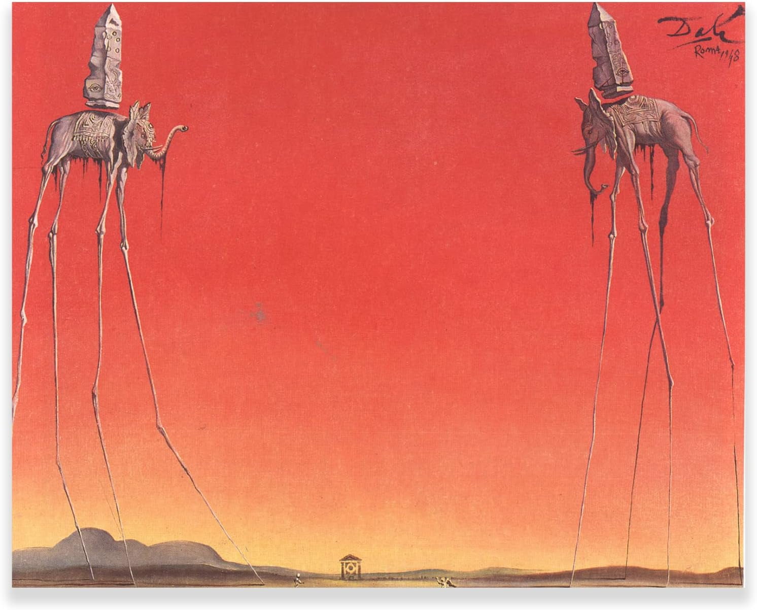 Asdg12s poster Salvador-Dali-Canvas-Prints---Dali-les-elephants-Poster---Contemporary-Wall-Art ...
