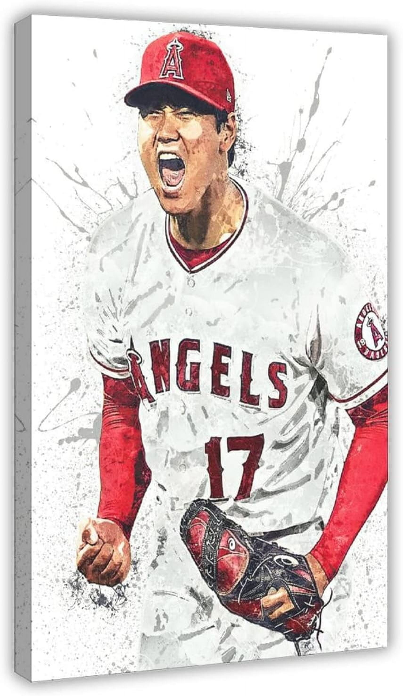 Asdg12s poster-Shohei-Ohtani-Poster-Baseball-Art-2-Canvas-Bedroom-Wall-Decor-Print-Picture ...