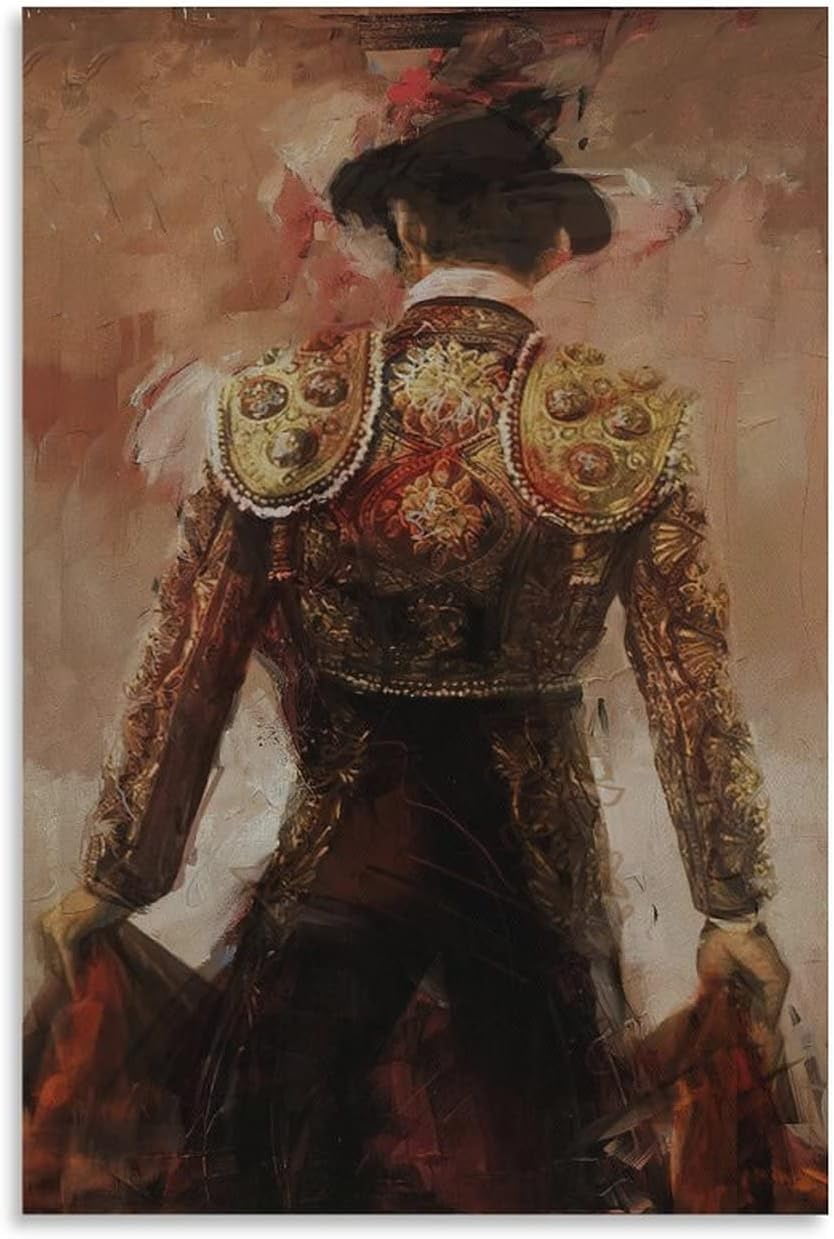 Asdg12s poster-Spanish-Bullfighter-Painting-Poster-Canvas-Art-Poster ...
