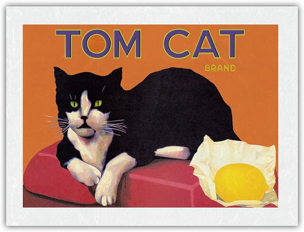 Asdg12s poster Tom-Cat-Brand-Lemons---Orosi-California---Vintage-Fruit ...