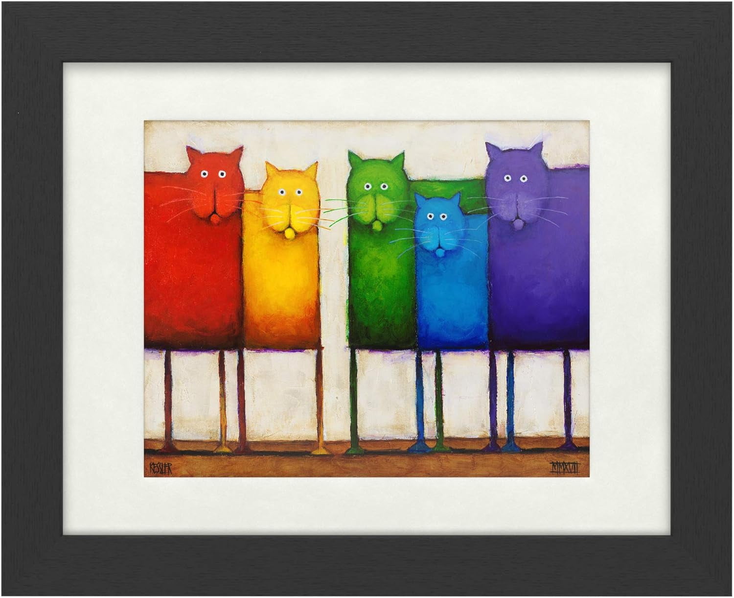 Asdg12s poster Trademark-Fine-Art-Rainbow-Cats-by-Daniel-Patrick ...