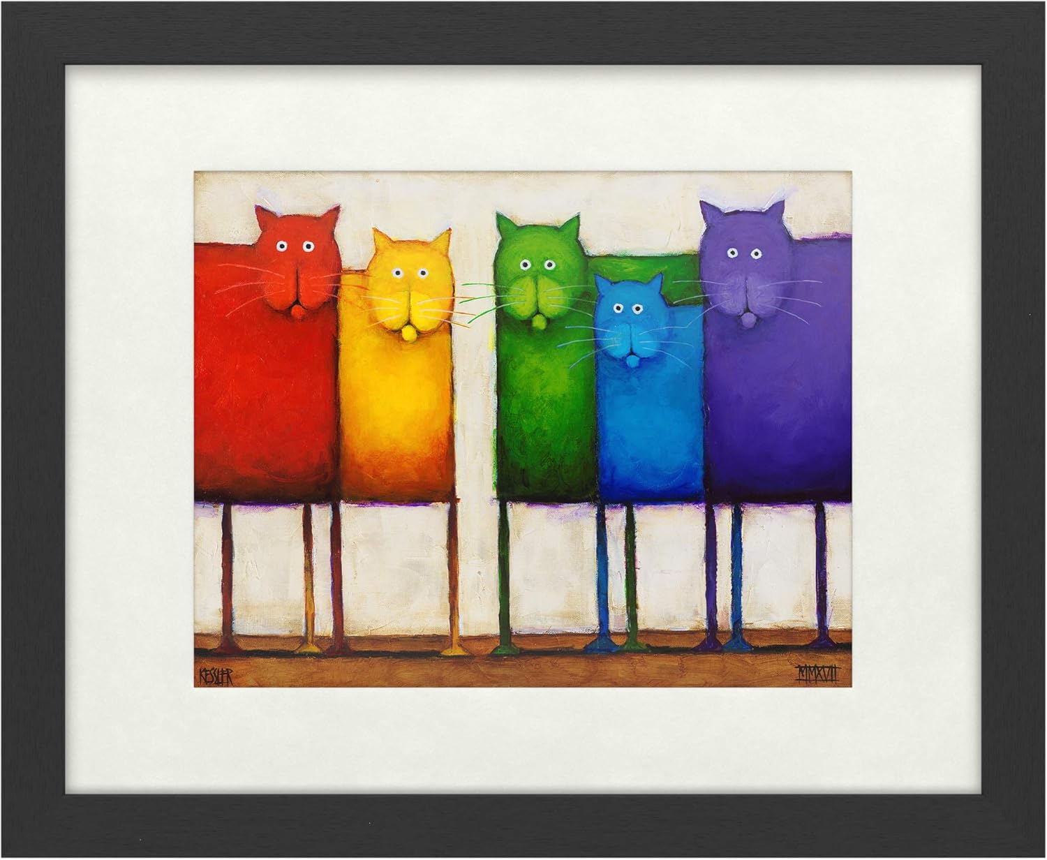 Asdg12s poster Trademark-Fine-Art-Rainbow-Cats-by-Daniel-Patrick ...