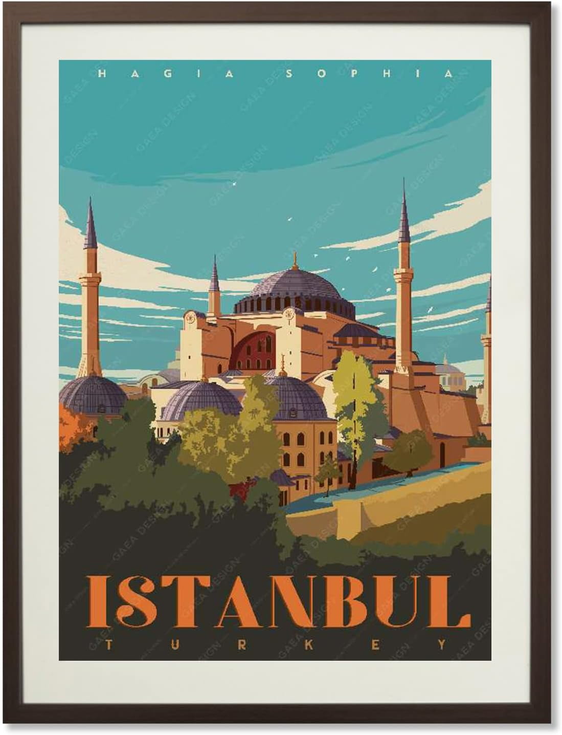 Asdg12s poster Turkey-Istanbul-Hagia-Sophia-City-Landscape-Travel ...