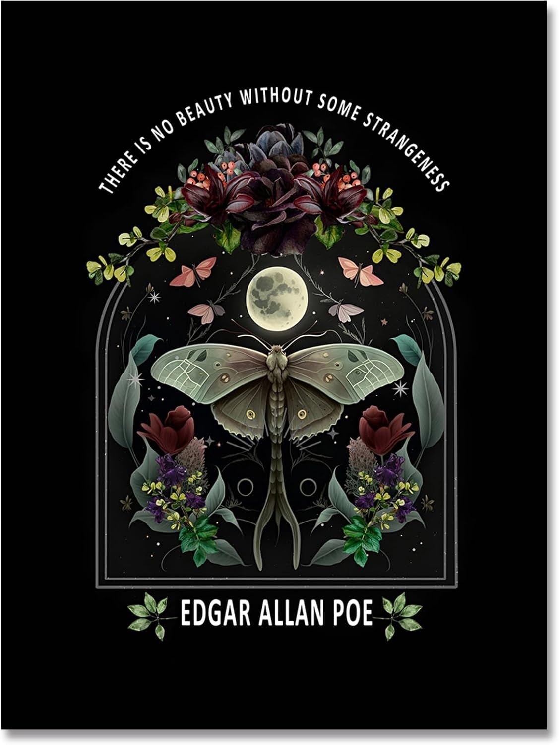 Asdg12s Vintage Gothic Wall Art Dark Academia Witchy Wall Decor Edgar ...