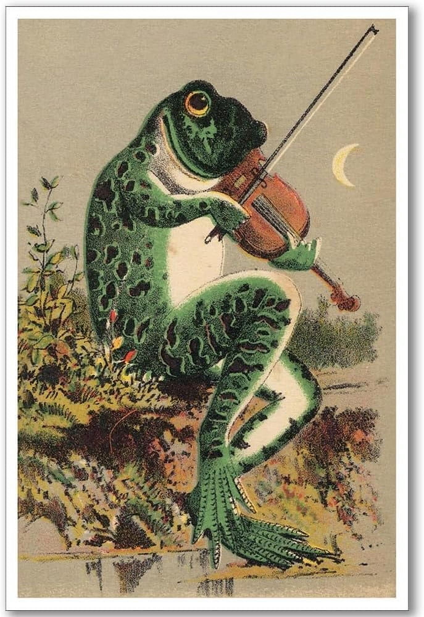 Asdg12s-poster-Vintage-Wall-Art-Frog-Poster-Canvas-Wall-Art-Aesthetic ...