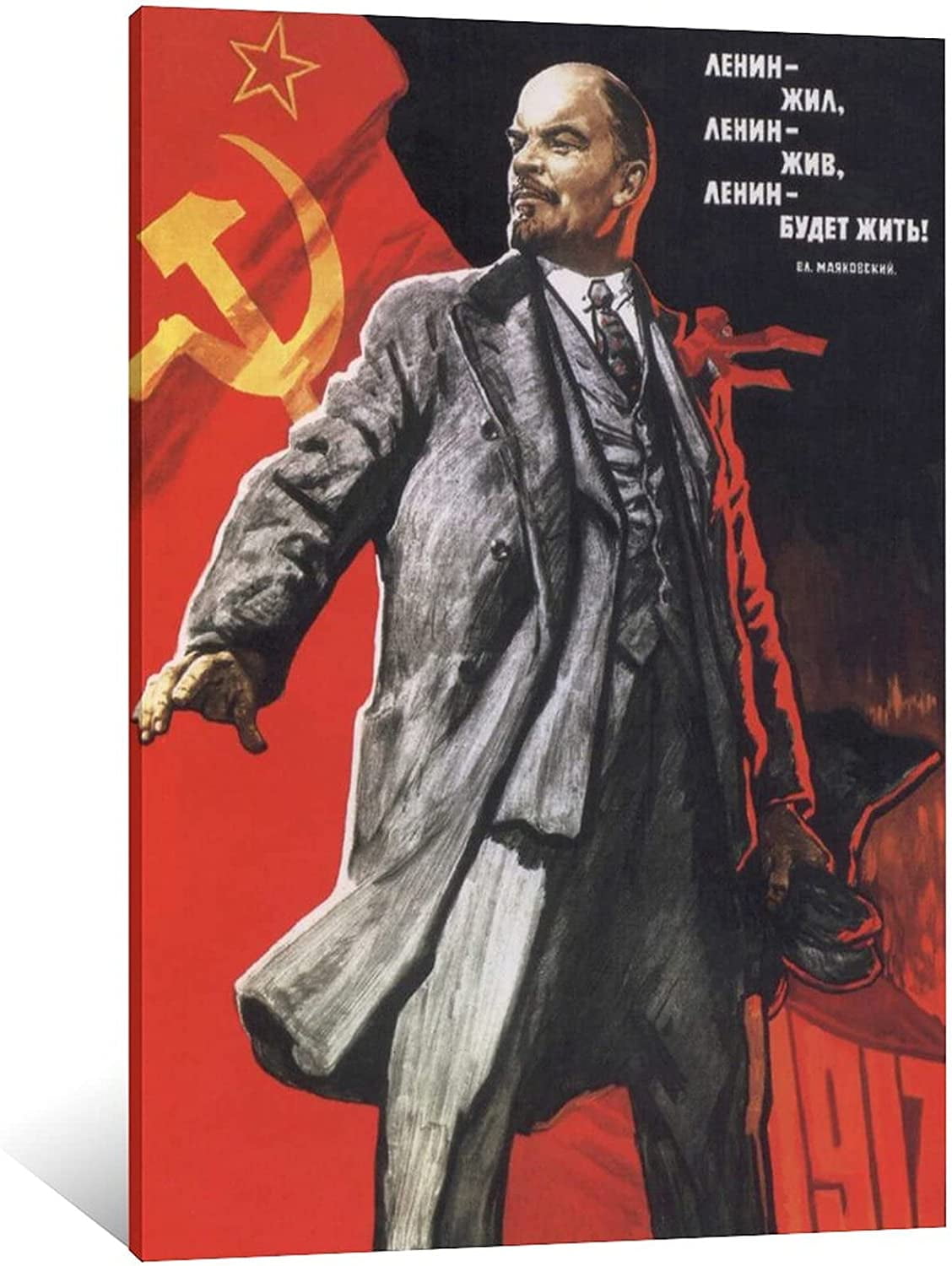 Asdg12s poster-Vladimir-Lenin-Poster-Decorative-Painting-Canvas-Wall ...