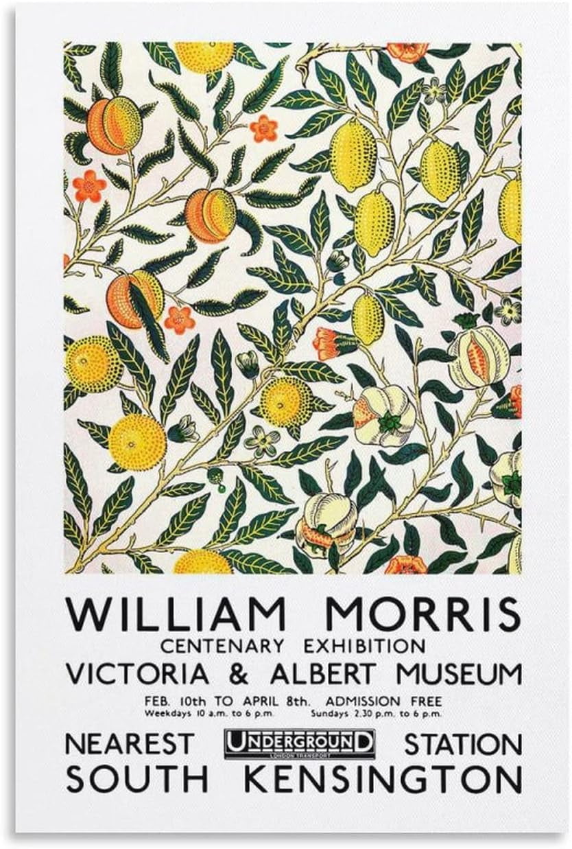 Asdg12s poster William-Morris-Fruit-Citrus-Pattern-Print-Print-On ...