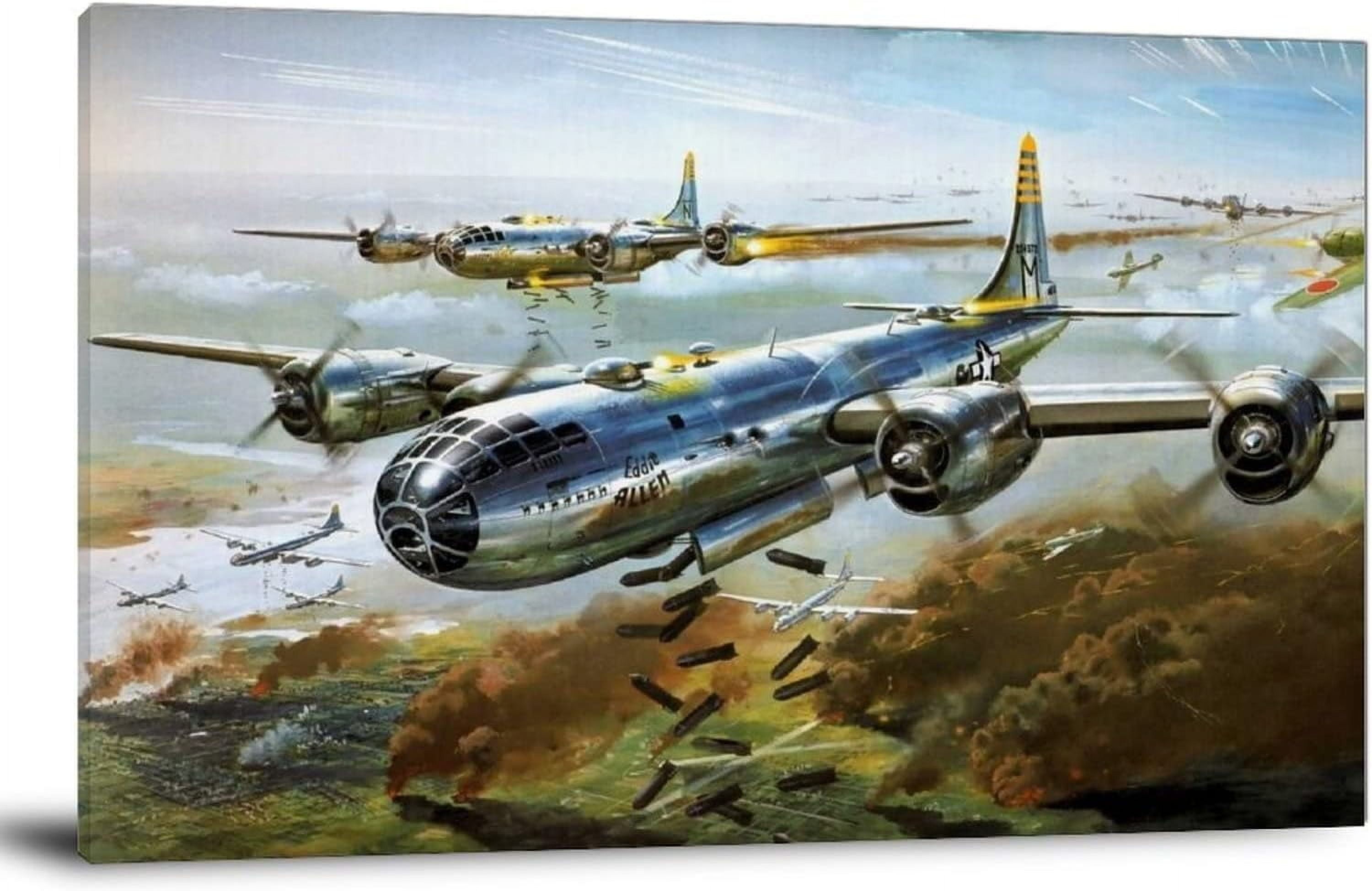 Asdg12s poster-World-War-2-Plane-The-B-29-Strategic-Bomber-Canvas-Art ...