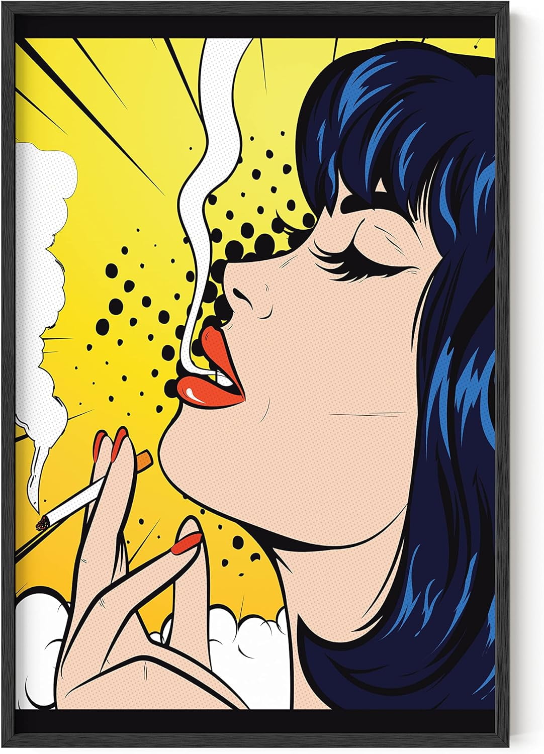 Asdg12s-poster-Yellow-Smoker-Wall-Art-Print---Pop-Art-Prints,-Smoking ...
