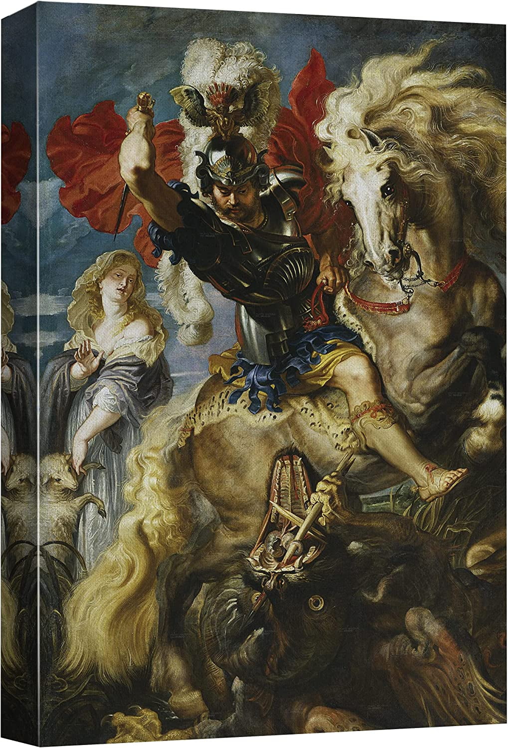 Asdg76s-Canvas Print Wall Art Dogs Playing Poker by C.M. Coolidge ...