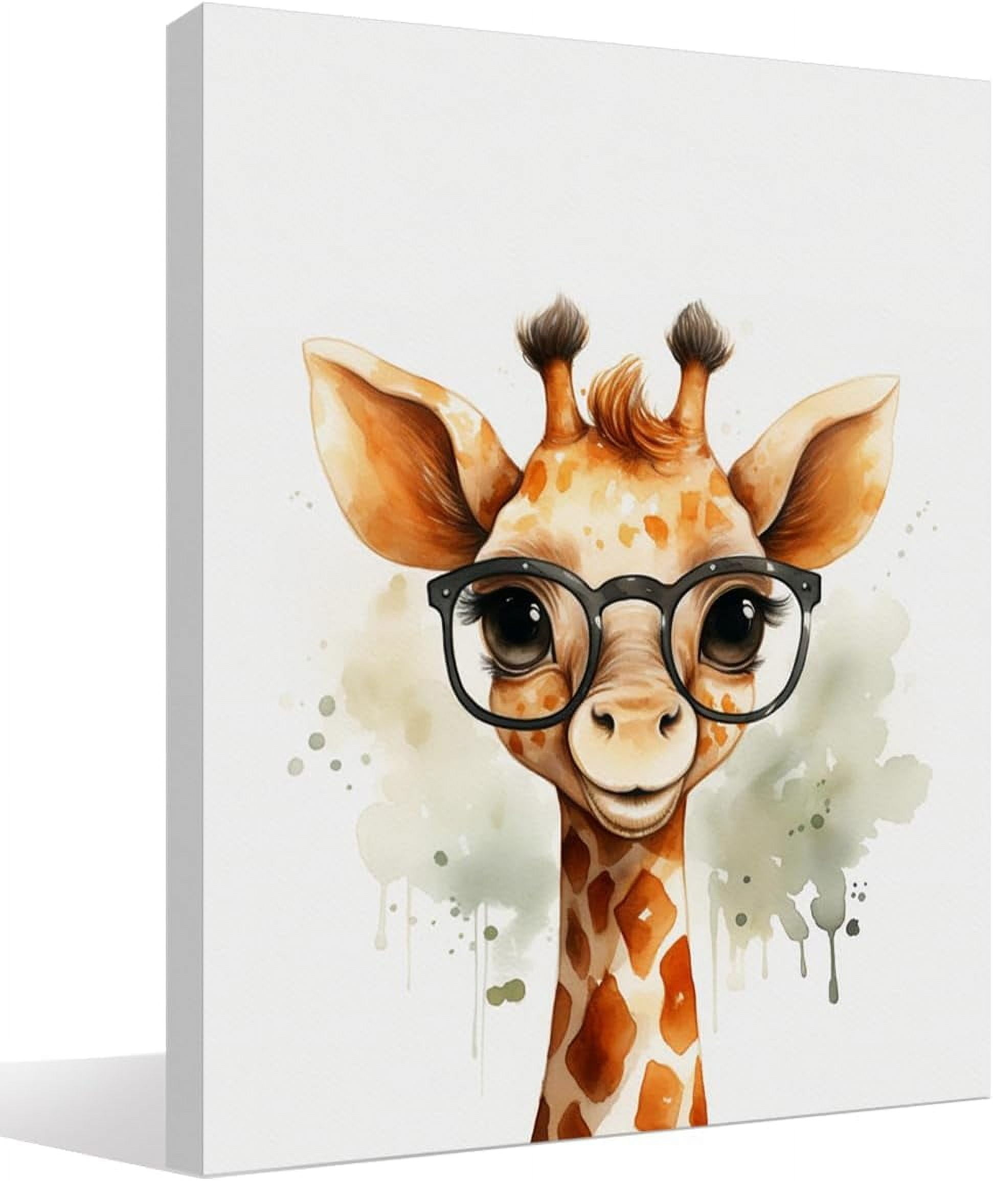 Asdg76s-Cute Giraffe Wall Art - Giraffe Nursery Decor, Giraffe Gifts ...