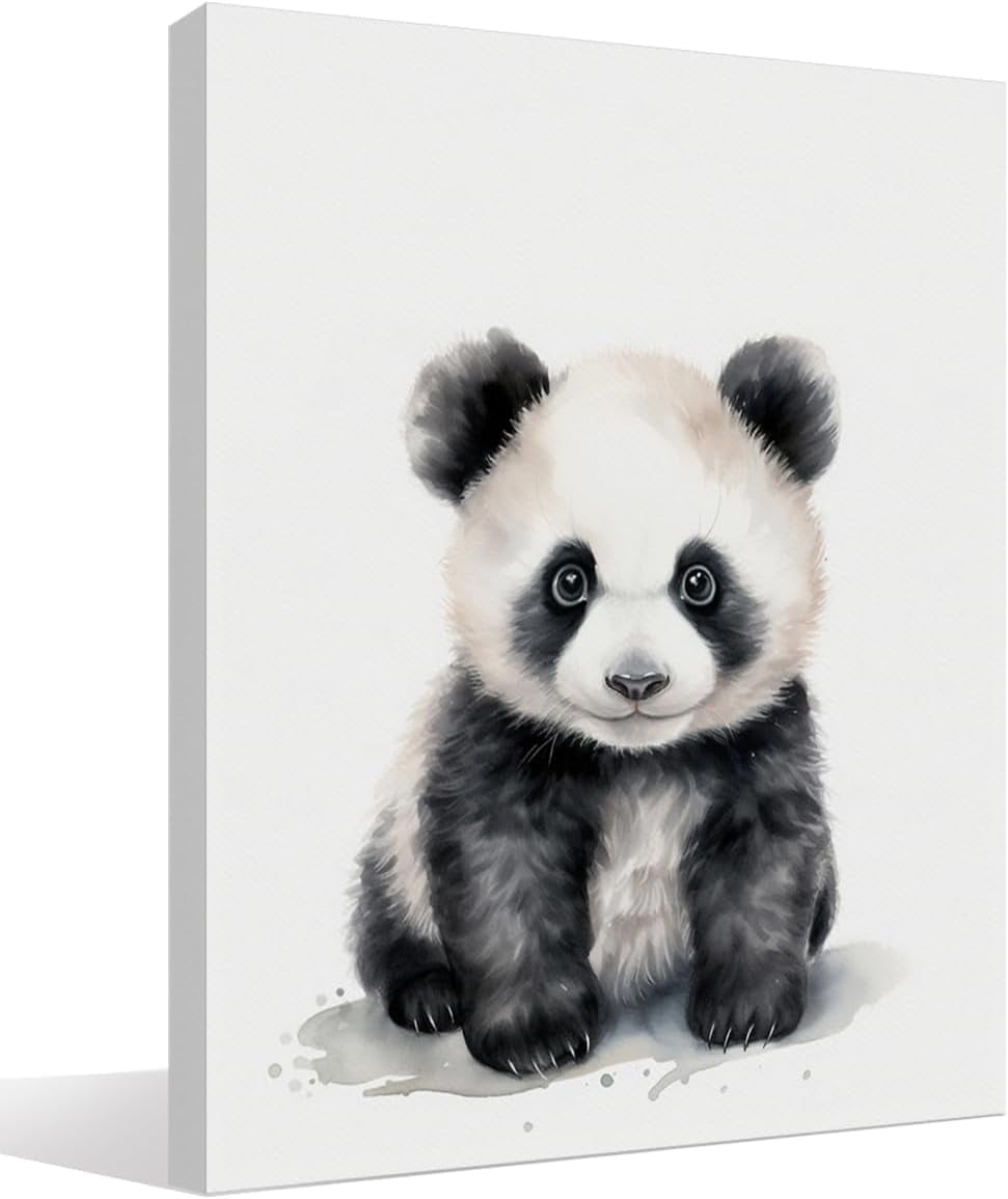 Asdg76s-Cute Panda Wall Art - Watercolor Animal Panda Wall Art Prints ...