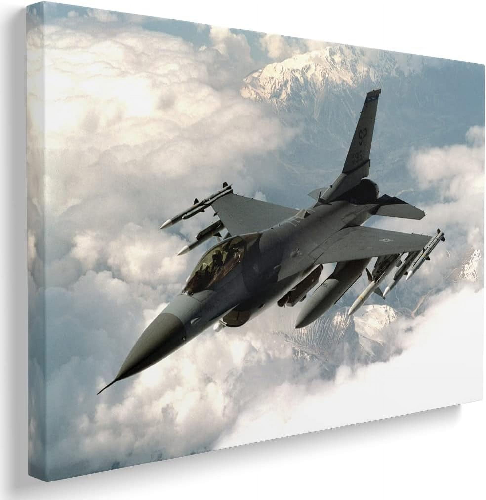 Asdg76s-F-16 Fighter Jet Poster Prints Fighting Falcon F-16 Air Force ...