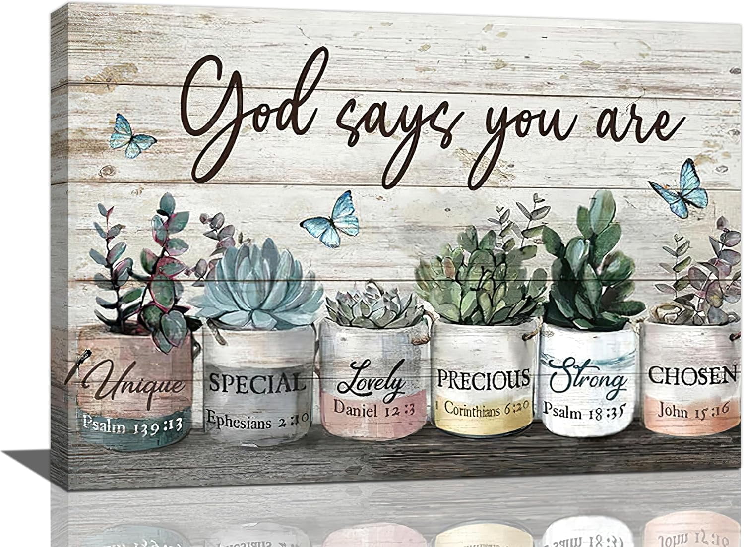 Asdg76s-Farmhouse Bathroom Wall Art Rustic Zen Stone Pictures Decor God ...