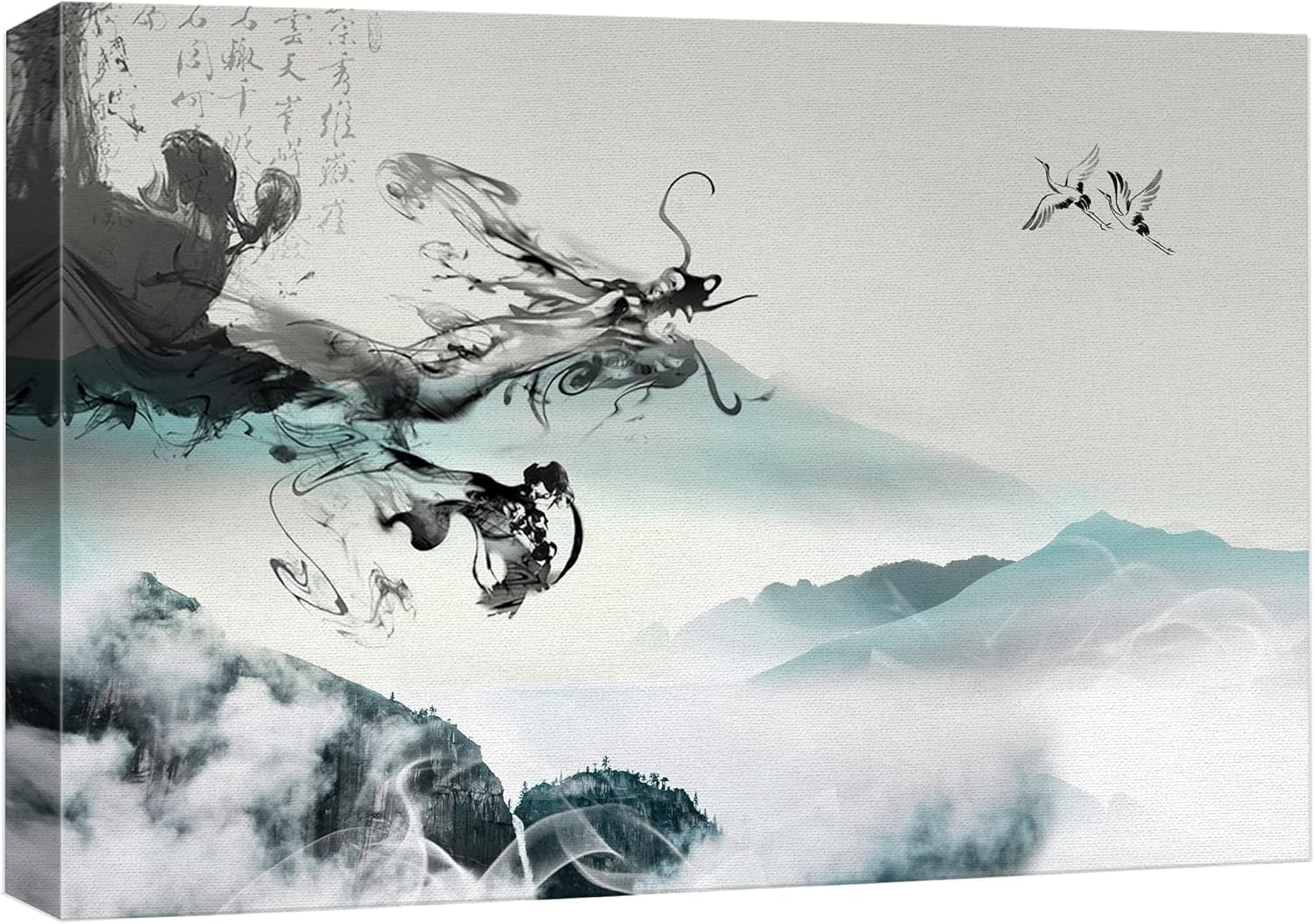 Asdg76s-Framed Canvas Print Wall Art Trout Fish on Granite Background ...