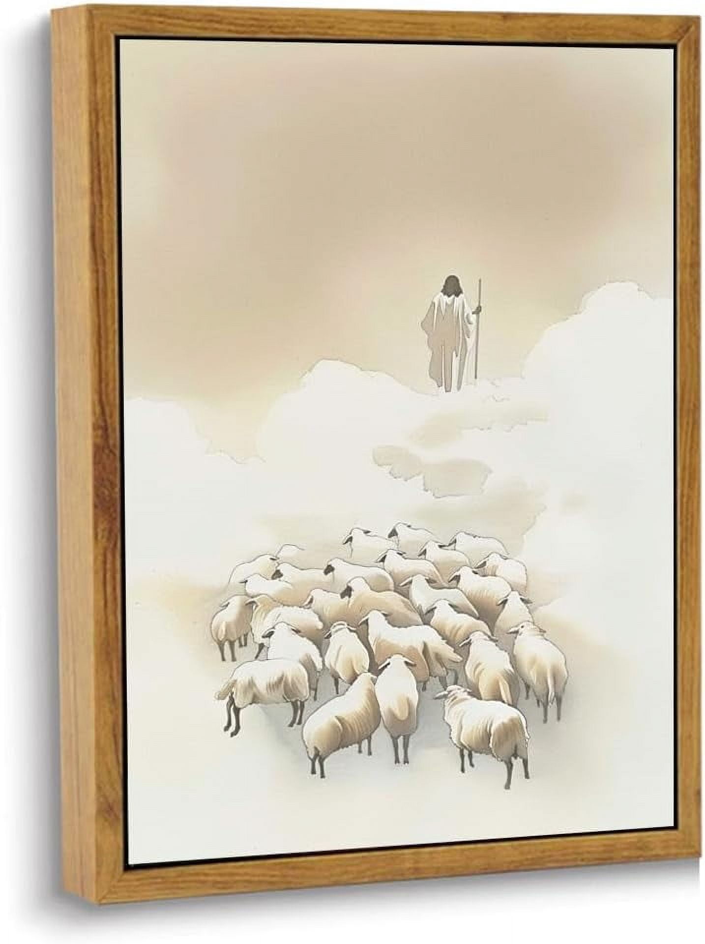Asdg76s-Framed Jesus Wall Art,Christian Canvas For Painting,Religious ...