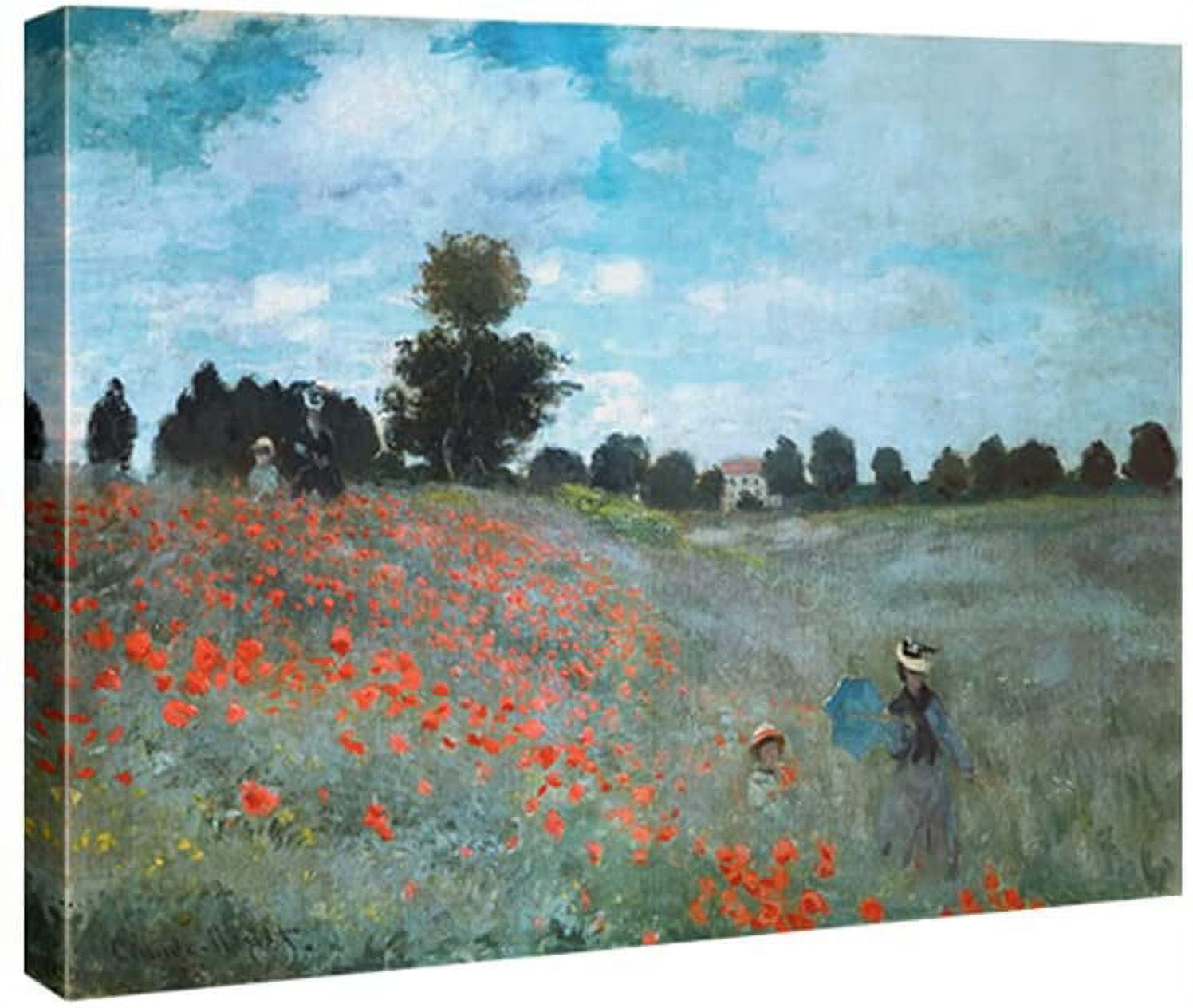 Asdg76s-Framed Wall Art The Poppy Field Near Argenteuil Canvas Prints ...