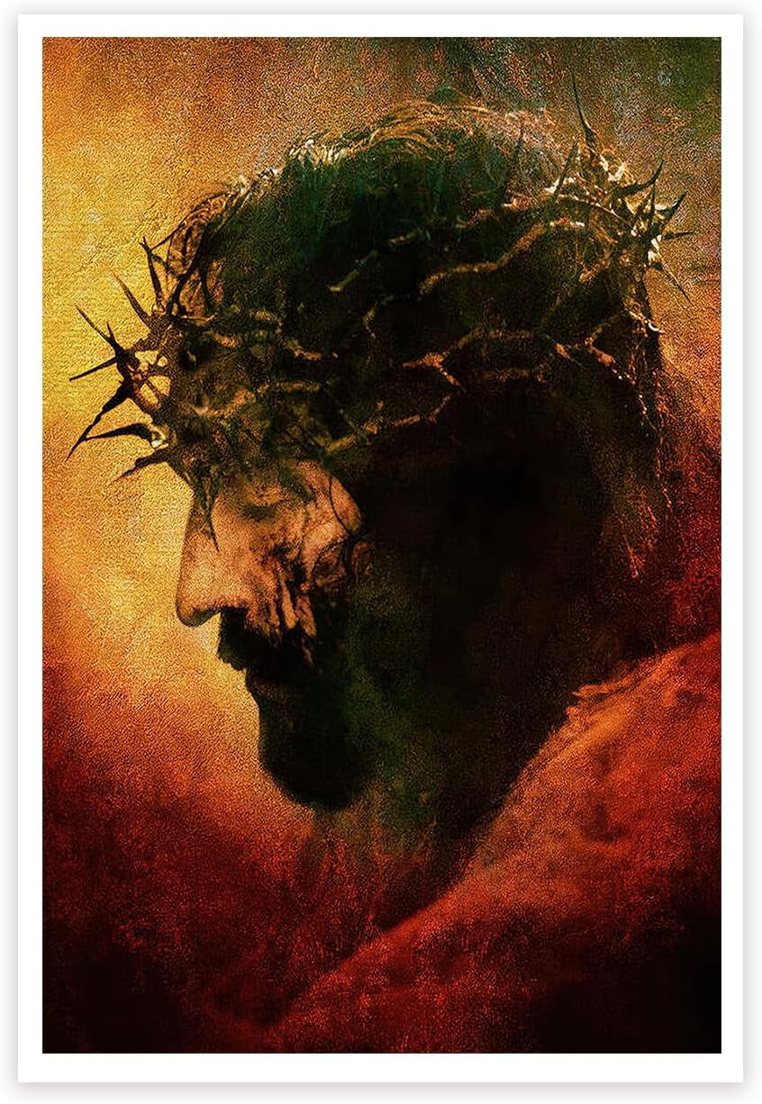 Asdg76s-Jesus Wall Art Painting Picture, Framed Christian God Canvas ...