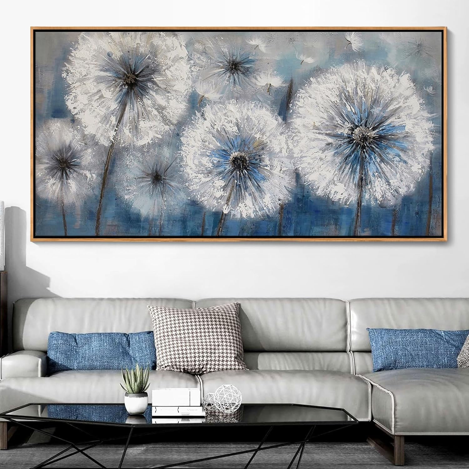 Asdg76s-Large Dandelion Painting Wall Art Decor Canvas Print Picture ...