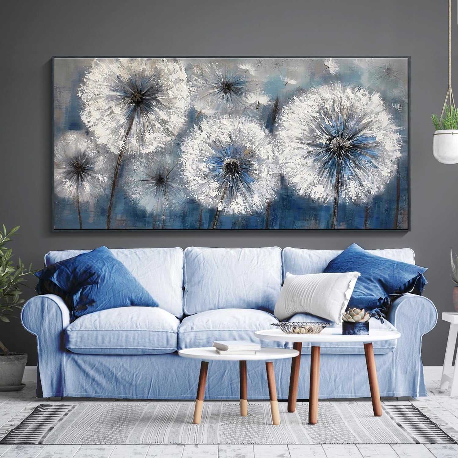 Asdg76s-Large Dandelion Painting Wall Art Decor Canvas Print Picture ...