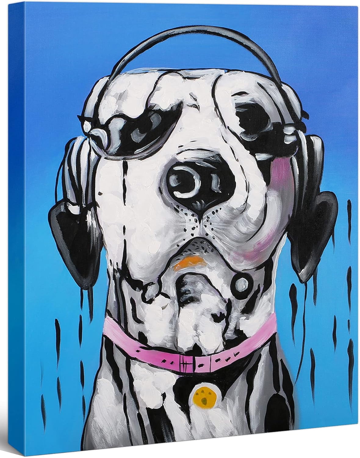 Asdg76s-Modern Pop Art Decor - Framed - Happy Jack Russell Terrier with ...