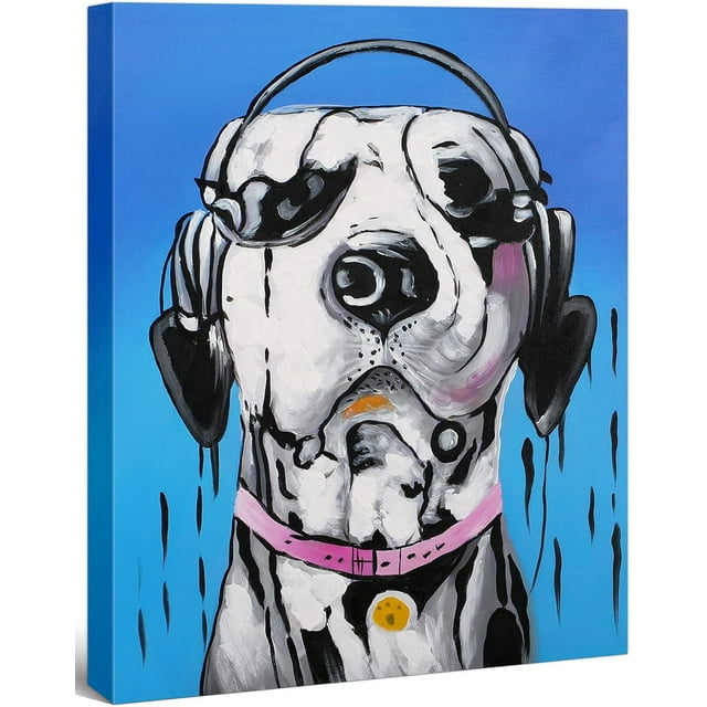 Asdg76s-Modern Pop Art Decor - Framed - Happy Jack Russell Terrier with ...