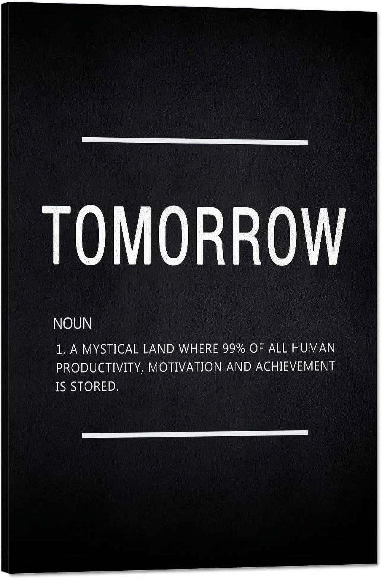 Asdg76s-Motivational Wall Art for Office,10 Things that Require Zero ...