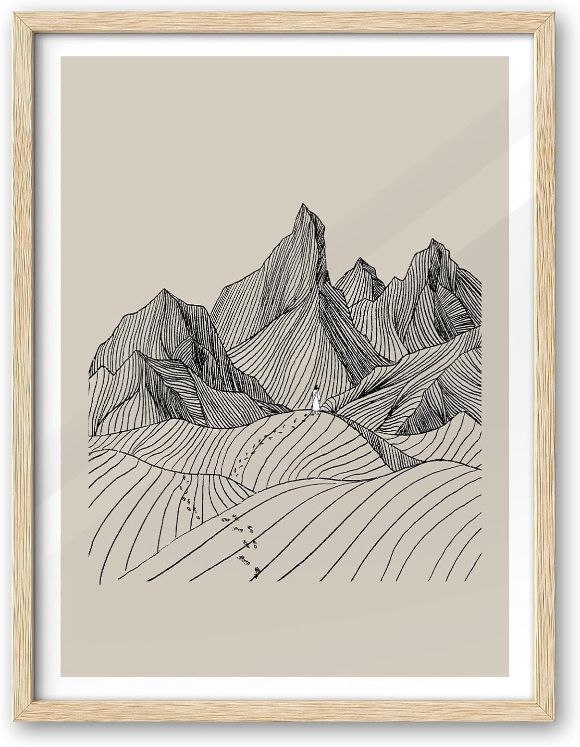 Asdg76s-Natural OAK Wood Identity in Christ Thumbprint Framed Wall Art ...