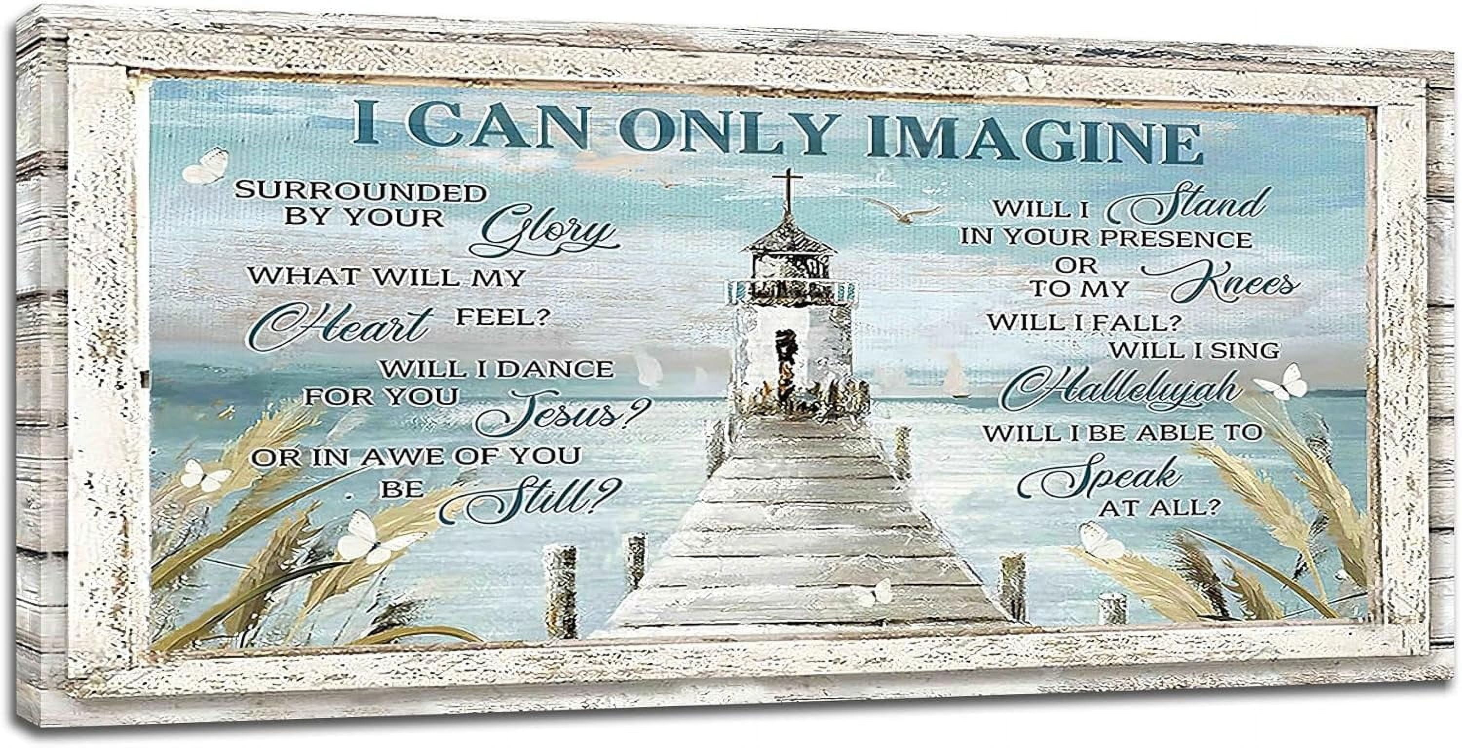 Asdg76s-Ocean Lighthouse Wall Art Christian Psalm Bible Quotes Wall ...