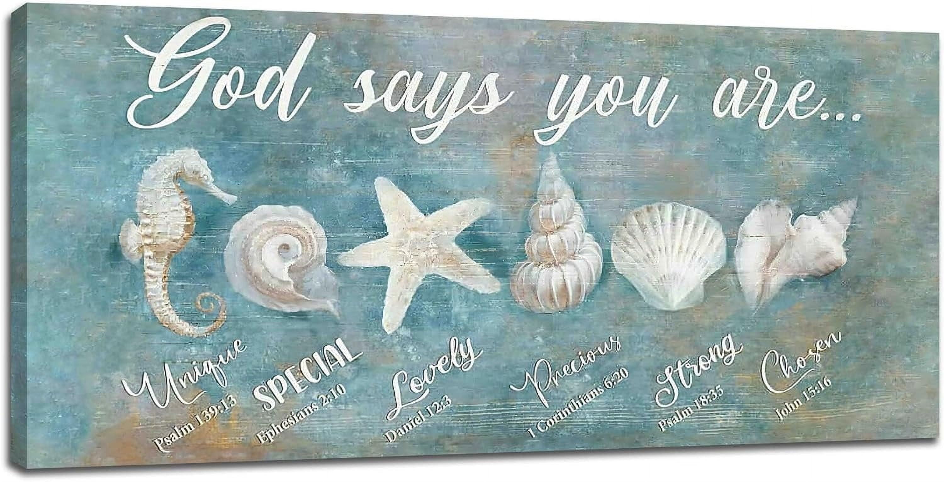 Asdg76s-Ocean Lighthouse Wall Art Christian Psalm Bible Quotes Wall ...