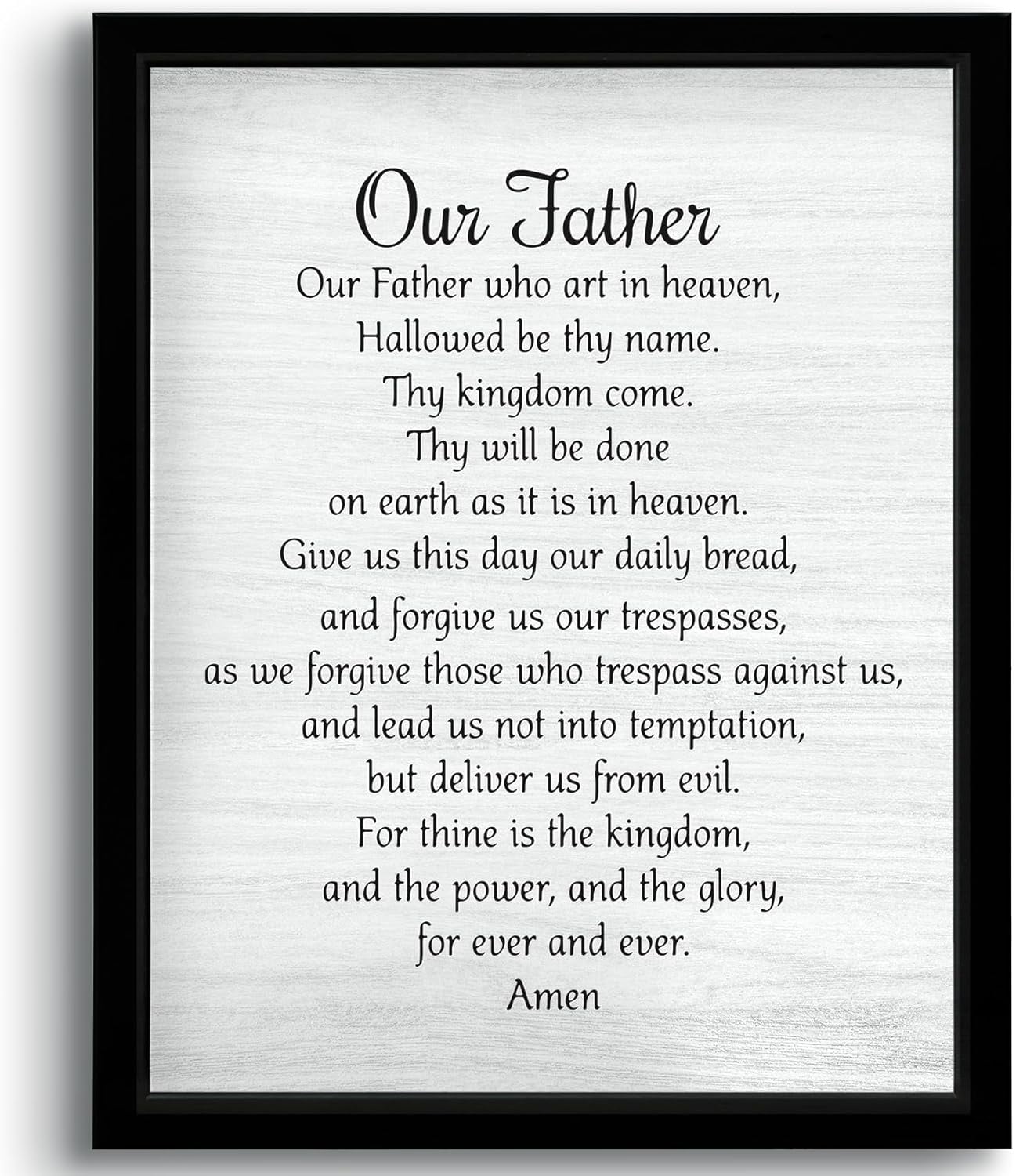 Asdg76s-Our Father Prayer Wall Decor,Christian The Lords Prayer Wall ...