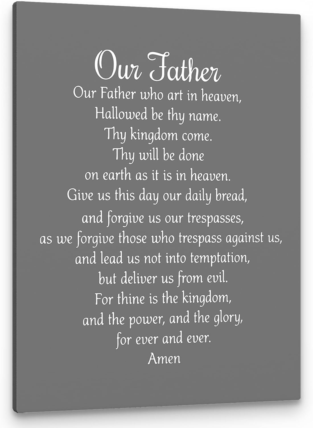 Asdg76s-Our Father Prayer Wall Decor,Christian The Lords Prayer Wall ...
