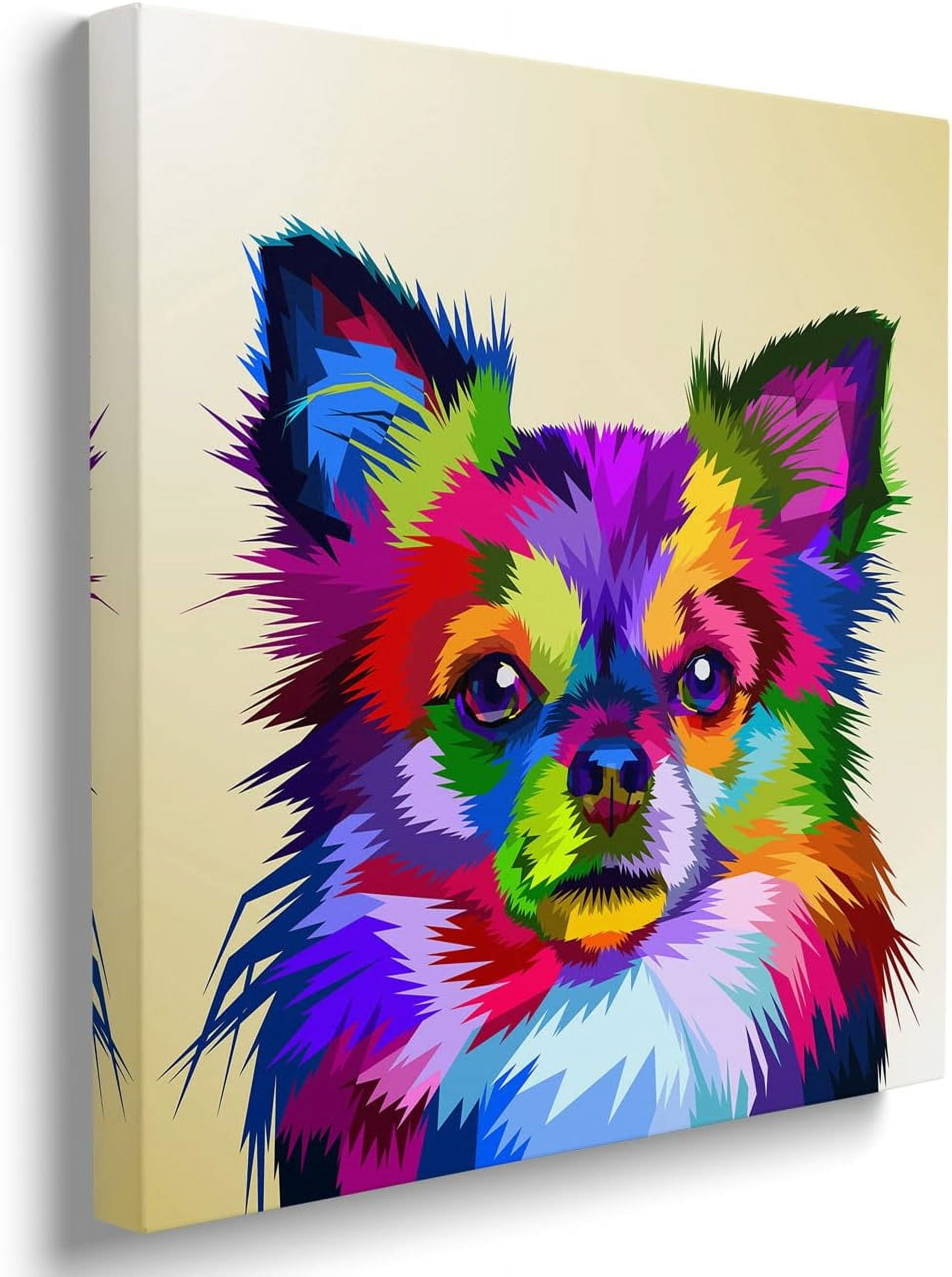 Asdg76s-Pomeranian Dog Art Wall Decor Pop Animal Wall Art Canvas Poster ...