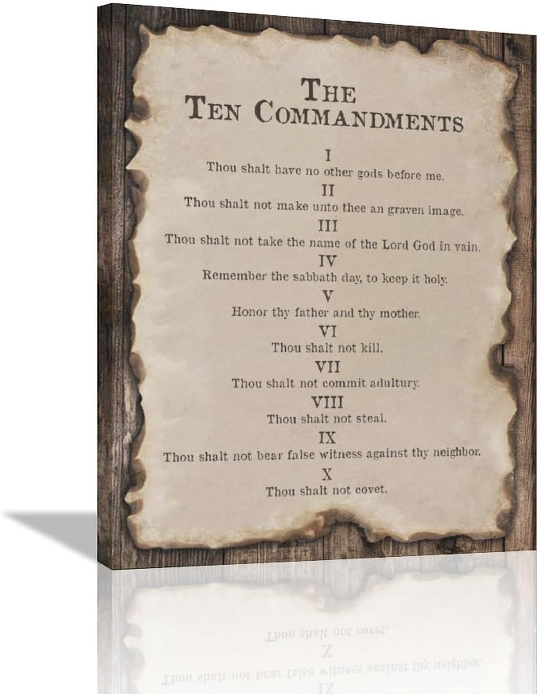 Asdg76s-Ten Commandments Wall Art 10 Commandments Pictures Wall Decor ...