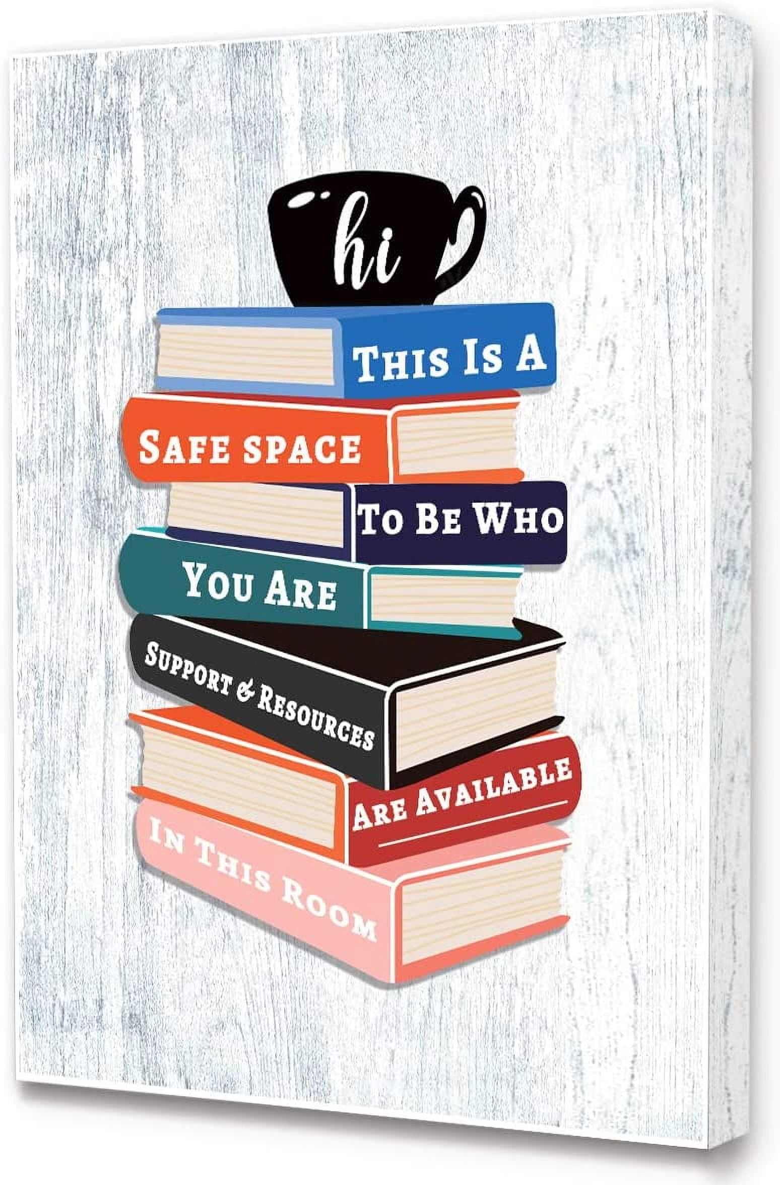 Asdg76s-This Classroom is Better Poster Canvas Framed Wall Art ...