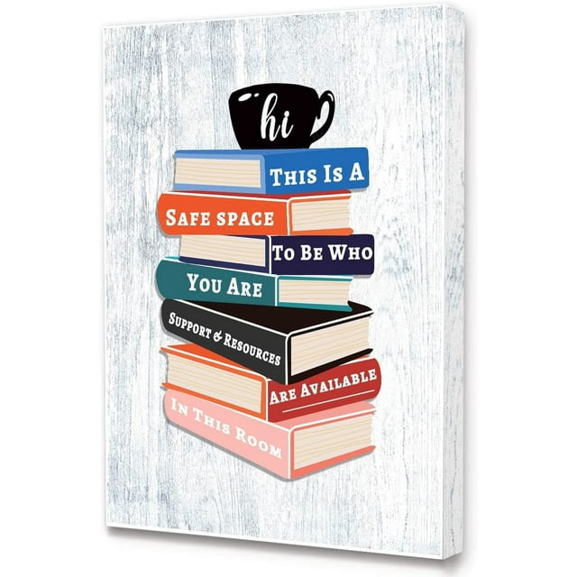 Asdg76s-This Classroom is Better Poster Canvas Framed Wall Art ...