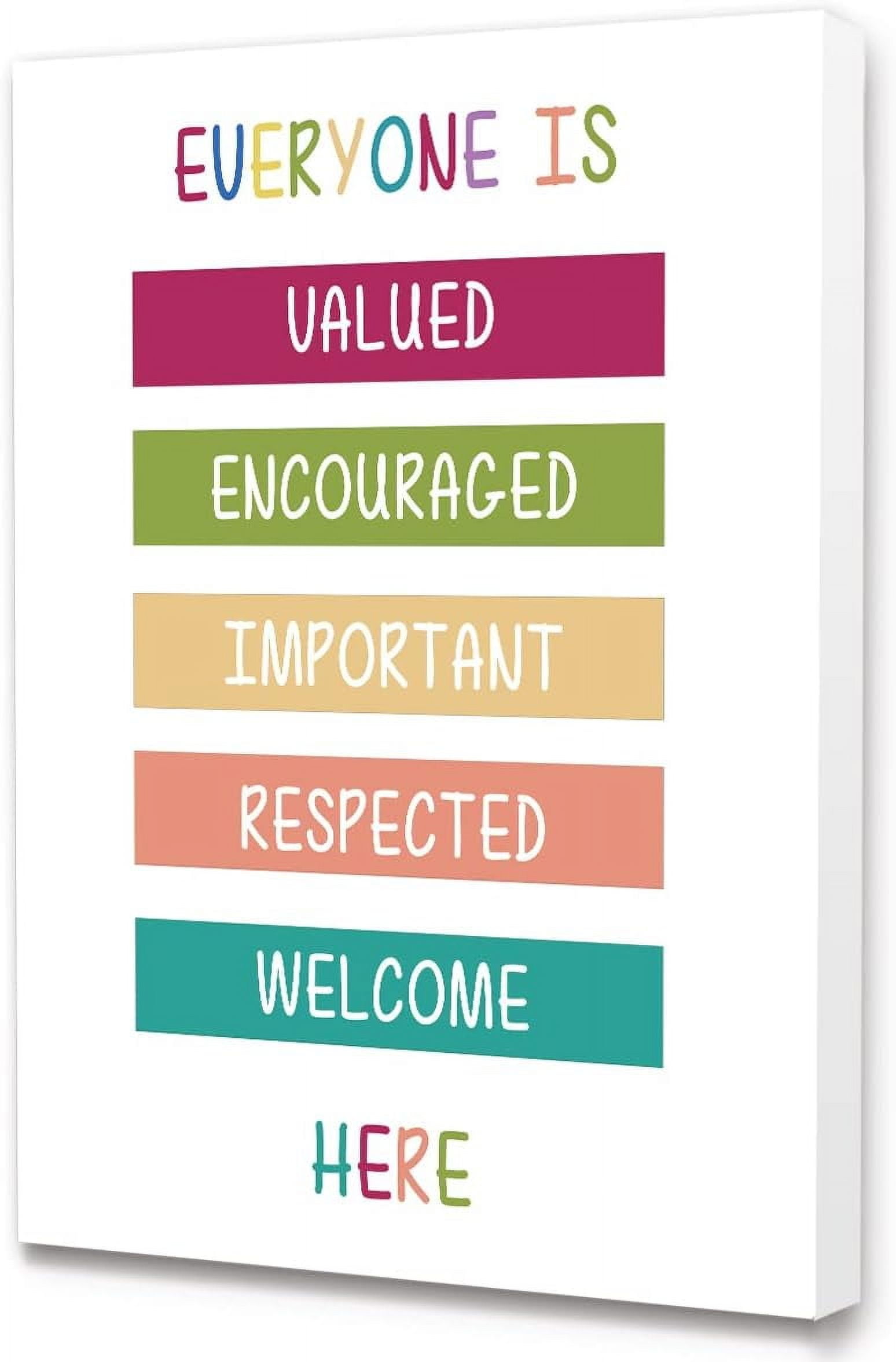 Asdg76s-This Classroom is Better Poster Canvas Framed Wall Art ...