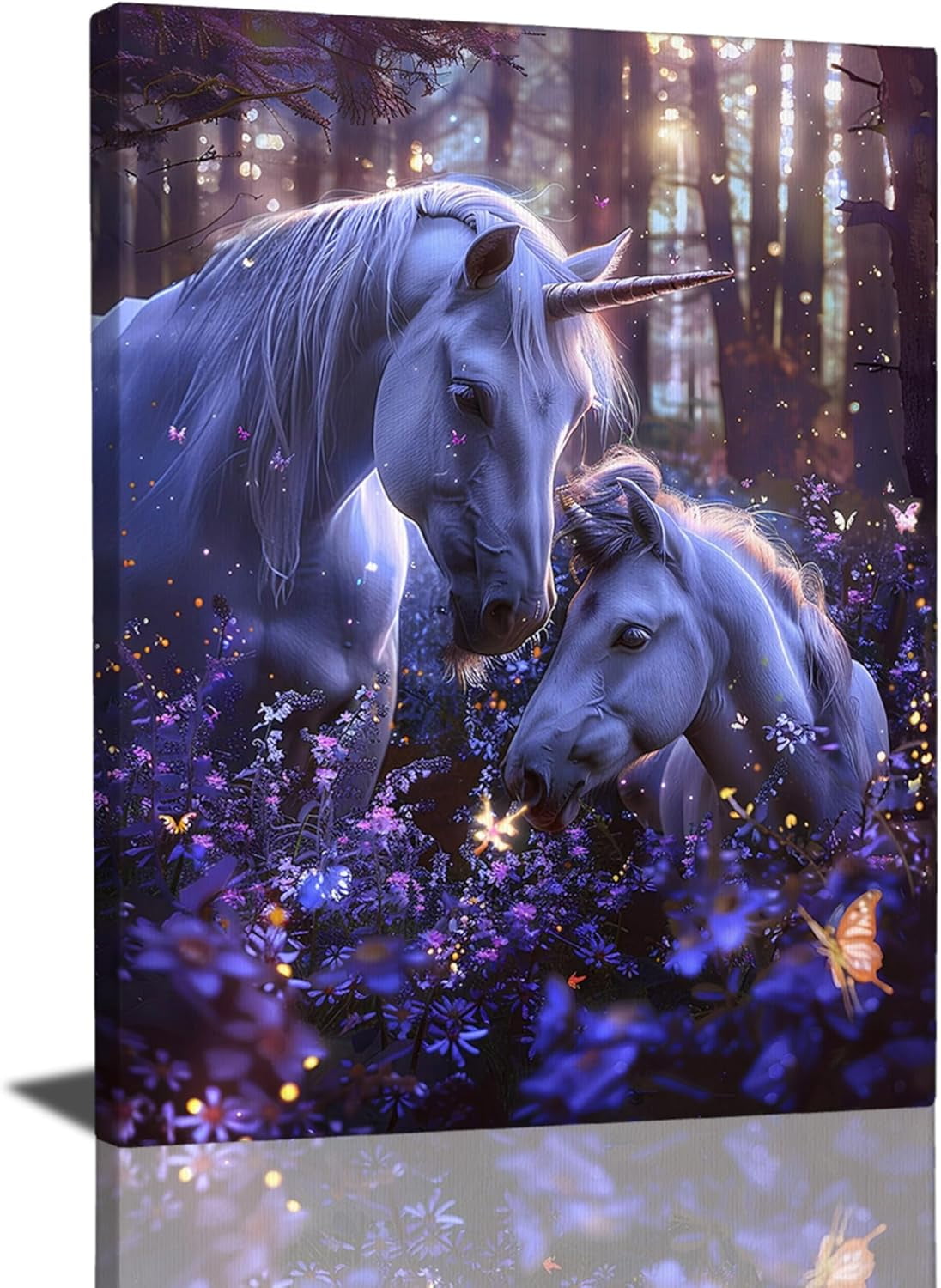 Asdg76s-Unicorn Decor Wall Art White Horse Wall Decor Unicorn Poster ...