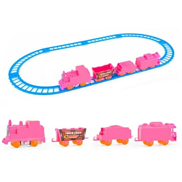 Toysmith Loco Motion Mini Pull-Back Train Set w/ Die-cast Engine ...