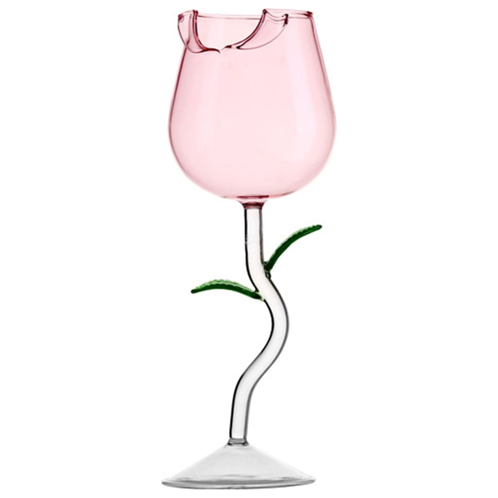 Asdomo Rose Flower Wine Glassescreative Goblet Wine Cocktail Juice Glass For Wedding Kitchen
