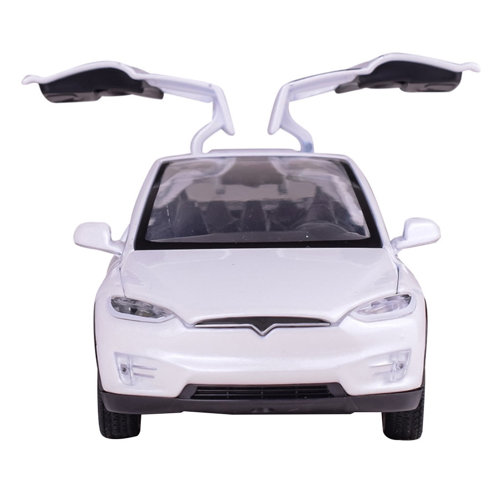 Asdomo Tesla Model X Alloy Car Model Pull Back Vehicles Kids Toys With ...