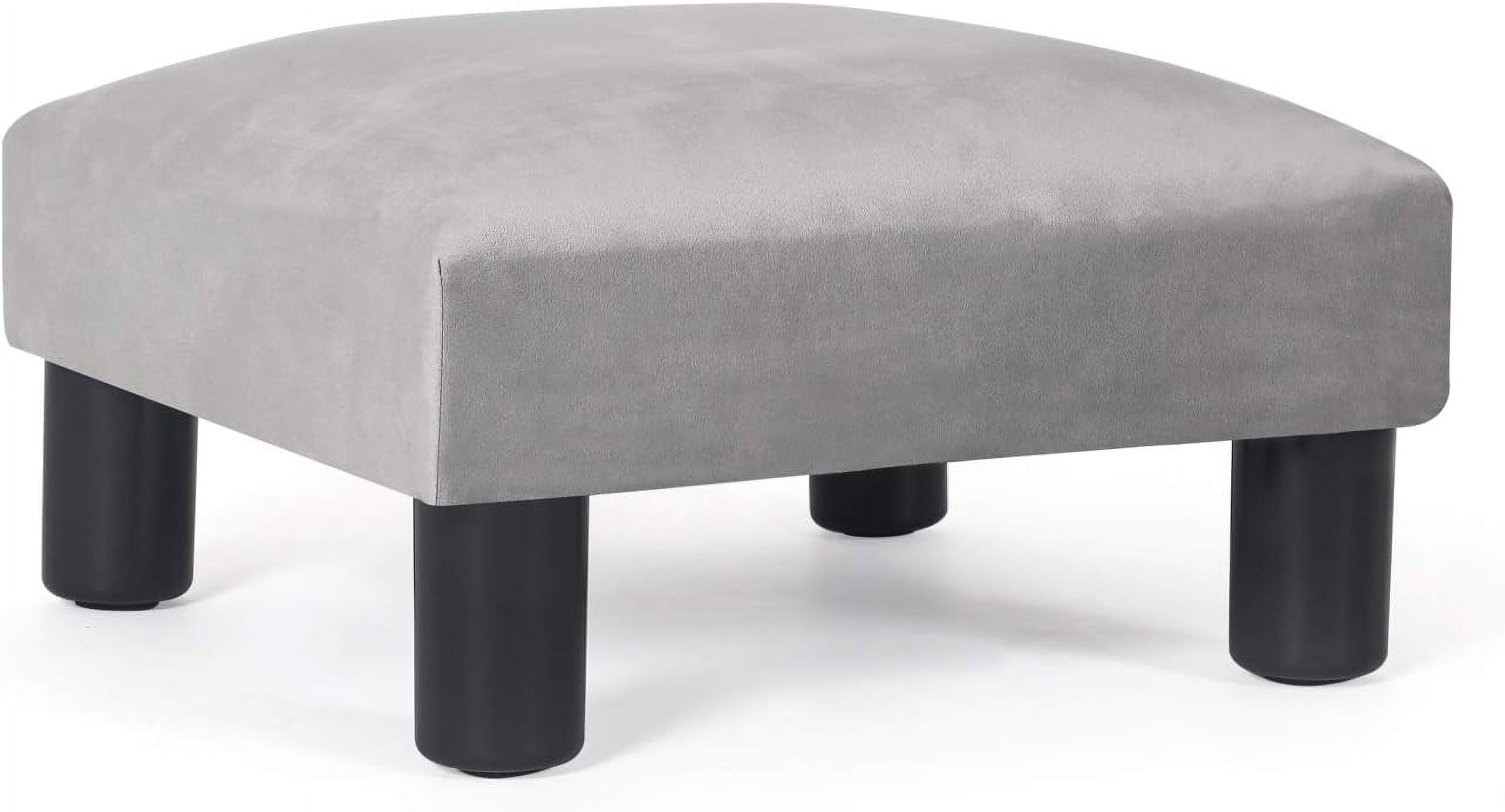 Asense Faux Leather Ottoman Foot Rest Stool Small Padded Seat with Non ...