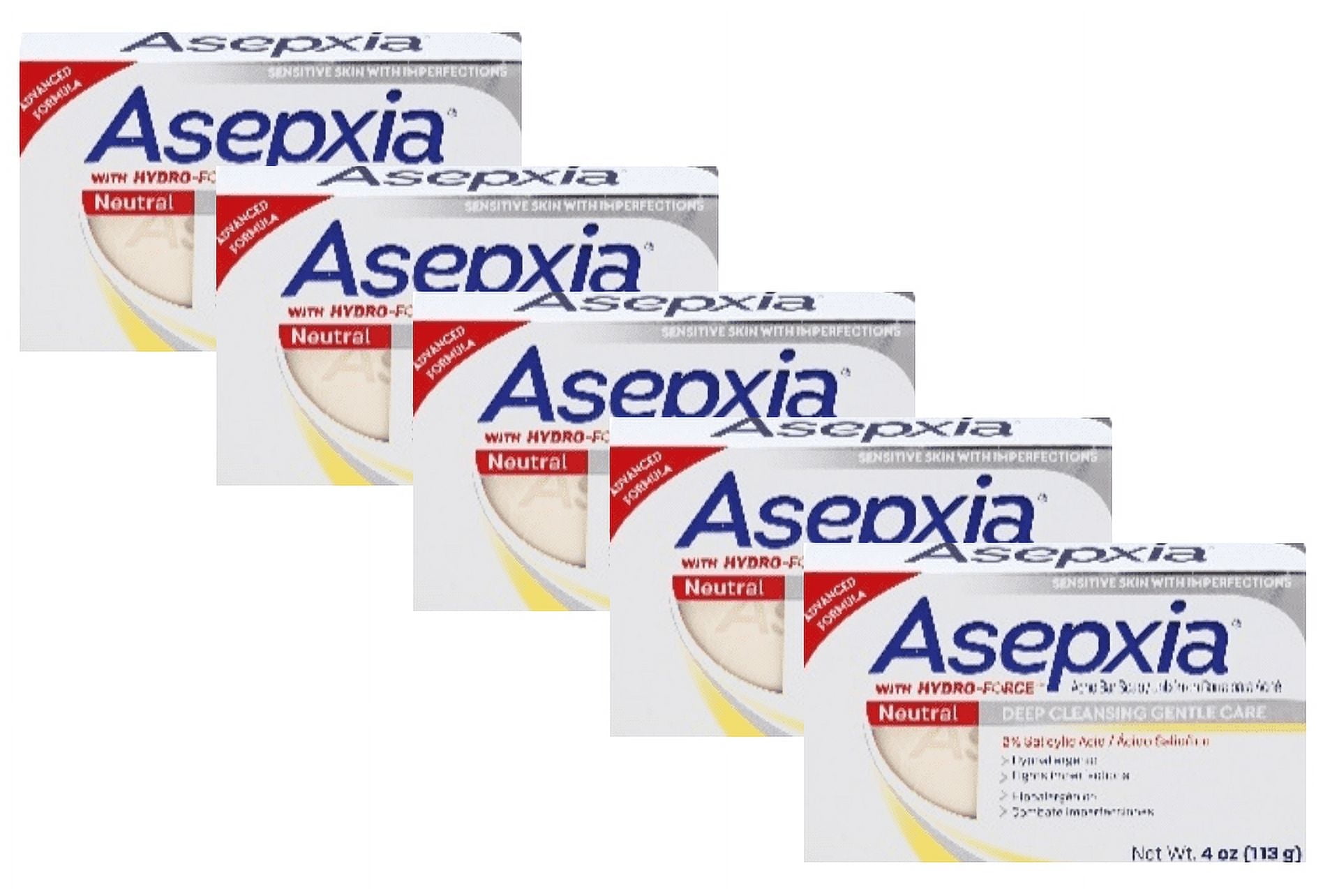 Asepxia Neutral Deep Cleansing Gentle Care Bar Soap, Acne Treatment ...