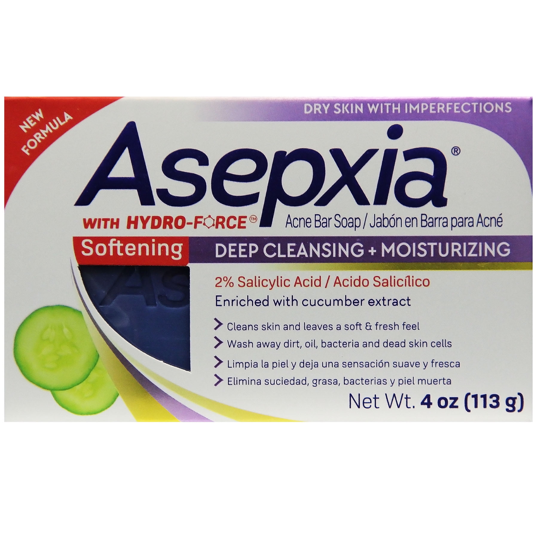 Asepxia Softening Acne Soap Bar / Deep Cleansing + Moisturizing, 4 oz ... Asepxia Softening Acne Soap Bar / Deep Cleansing + Moisturizing, 4 oz ...
