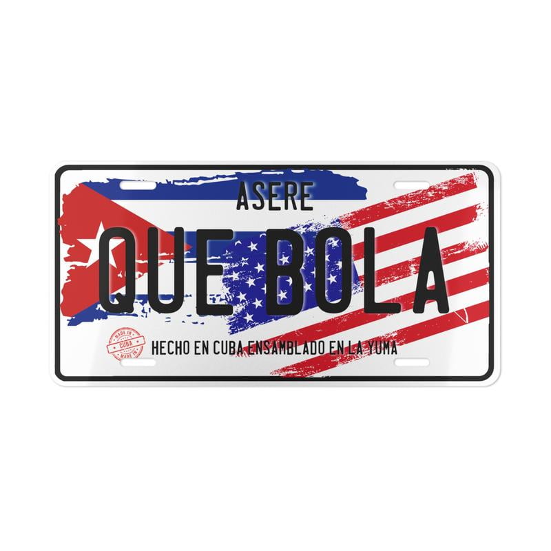 Asere que Bola Cuban Culture Decorative License Plate – 12x6 Inches ...