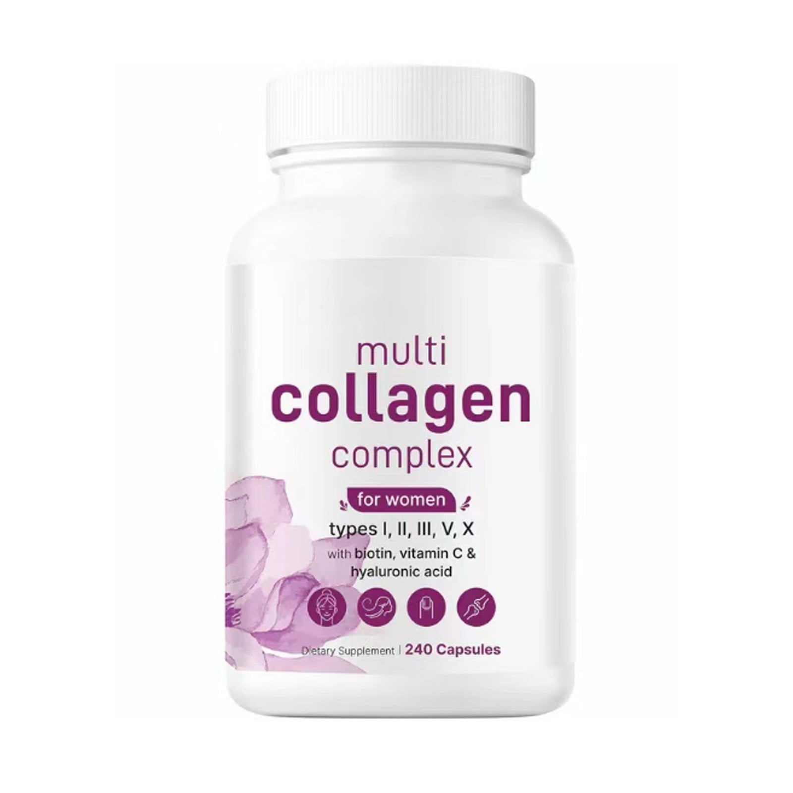 Asever Multi-Type Collagen Complex for Women - Type I II III V X ...