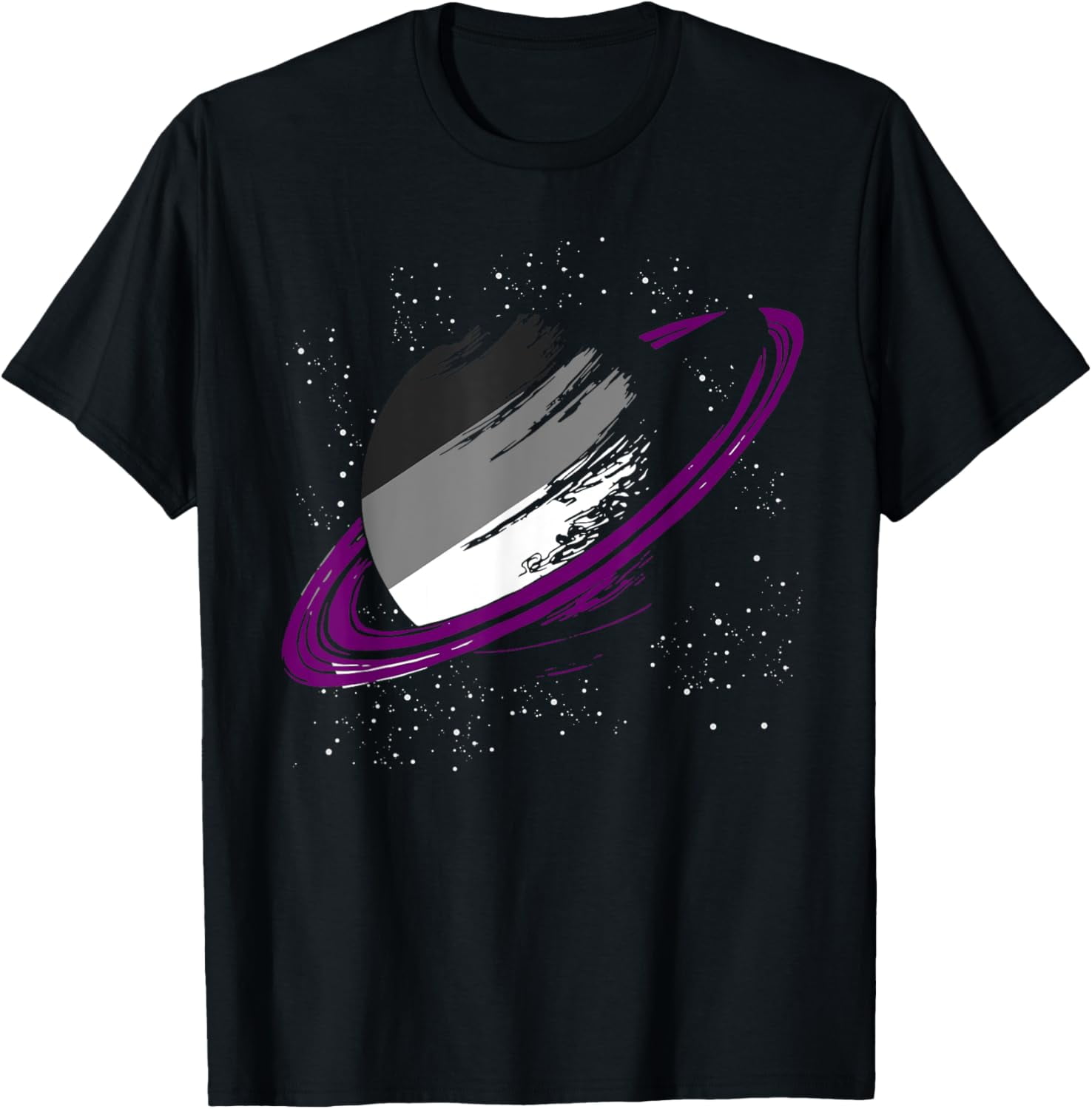 Asexual Ace Pride Month Saturn Queer LGBTQ Asexual T-Shirt - Walmart.com