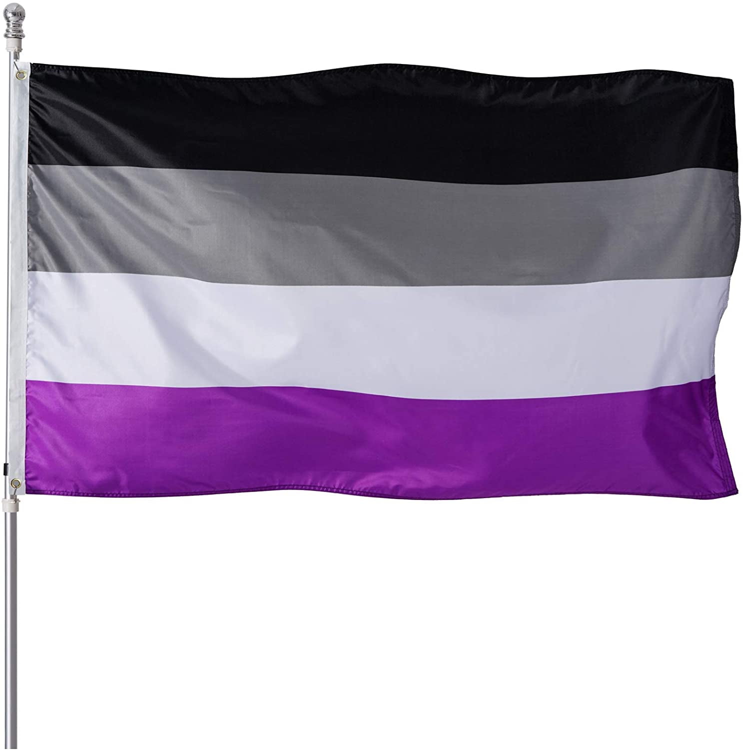 Asexual Pride Flag 3x5 Heavy Duty Polyester LGBT Asex Omnisexual ...